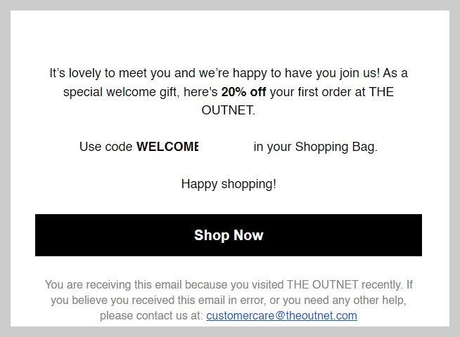 더 아웃넷 (The Outnet) 20% 할인 코드/ 친구 코드 발급 방법