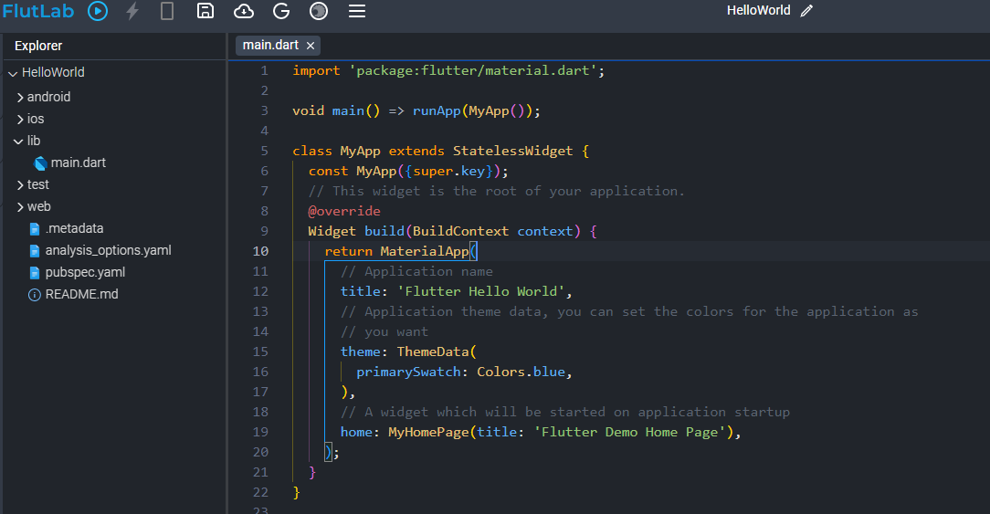 Dart & Flutter 웹 온라인 IDE 추천 및 사용법 DartPad & FlutLab