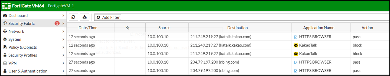 [fortigate][security profiles] Application Control