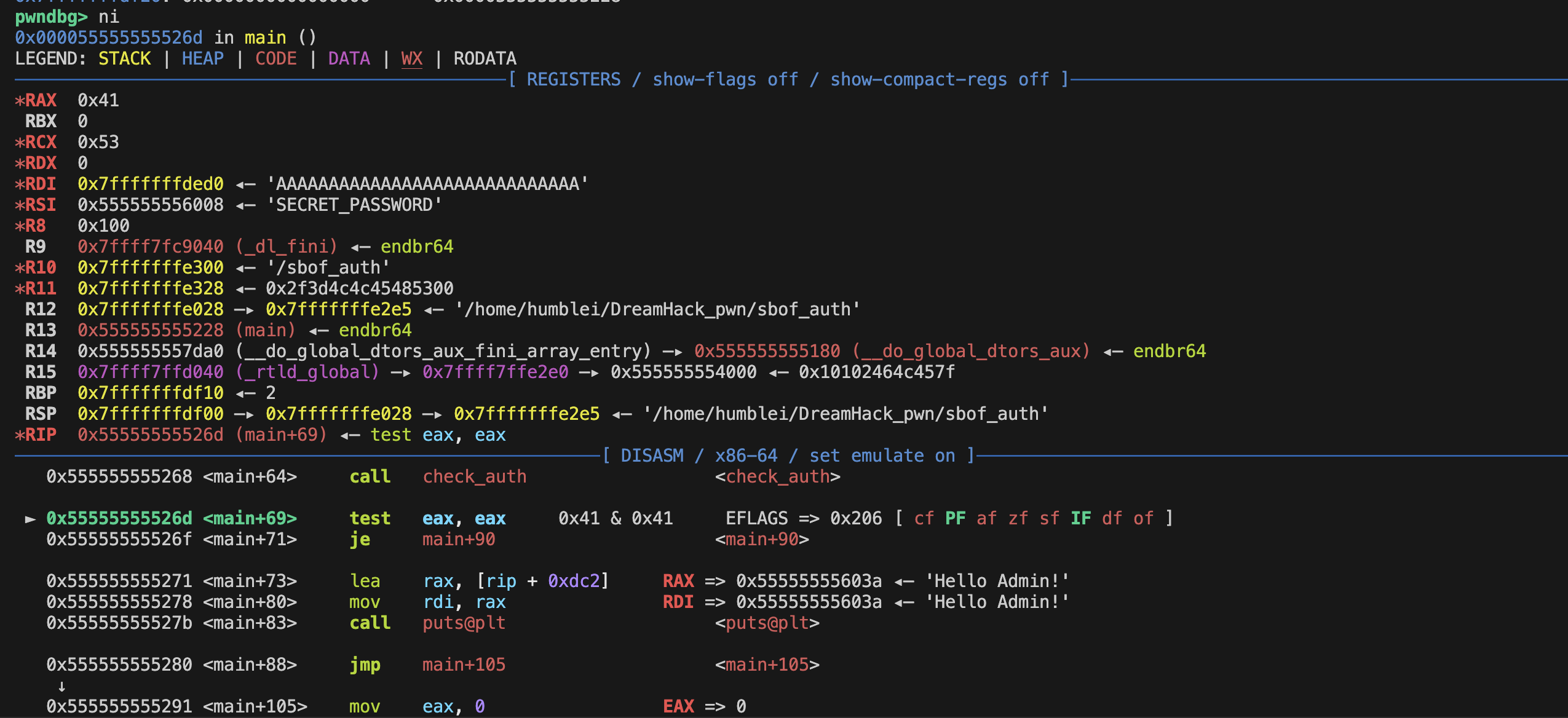 [드림핵 시스템 해킹 로드맵] Stack Buffer Overflow : Memory Corruption 학습 및 정리🧑‍💻