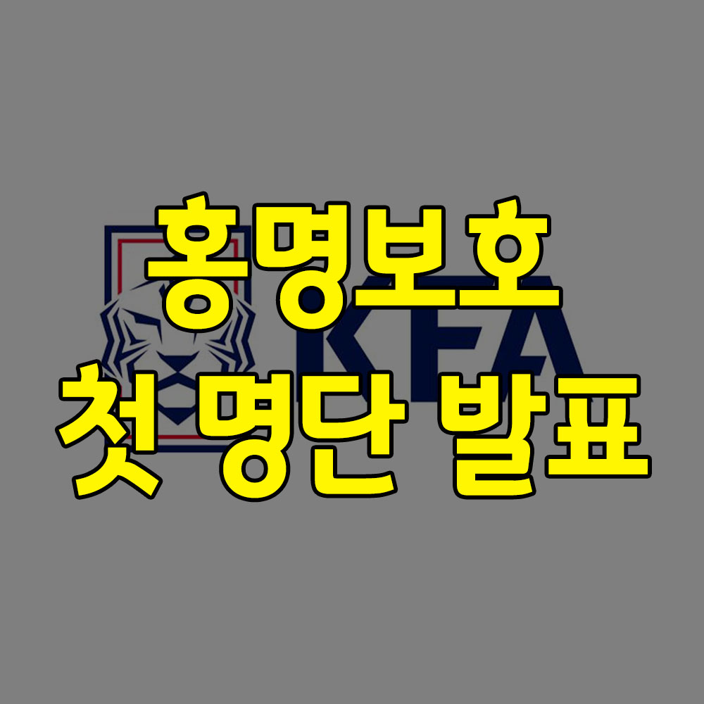 대한민국 축구 국가대표팀 명단 발표 북중미 월드컵 아시아 3차 예선 홍명보호 출항 축덕 축빠 모여라