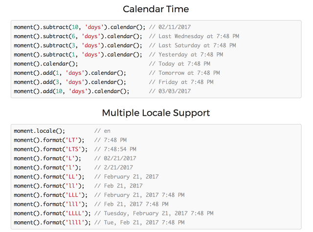 프리랜서 사짜 :: Date 포맷 변경 플러그인 momentjs