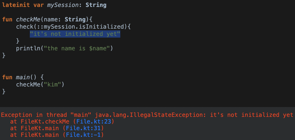 require 와 Check 로 코드에 조건 부여하기 # Kotlin