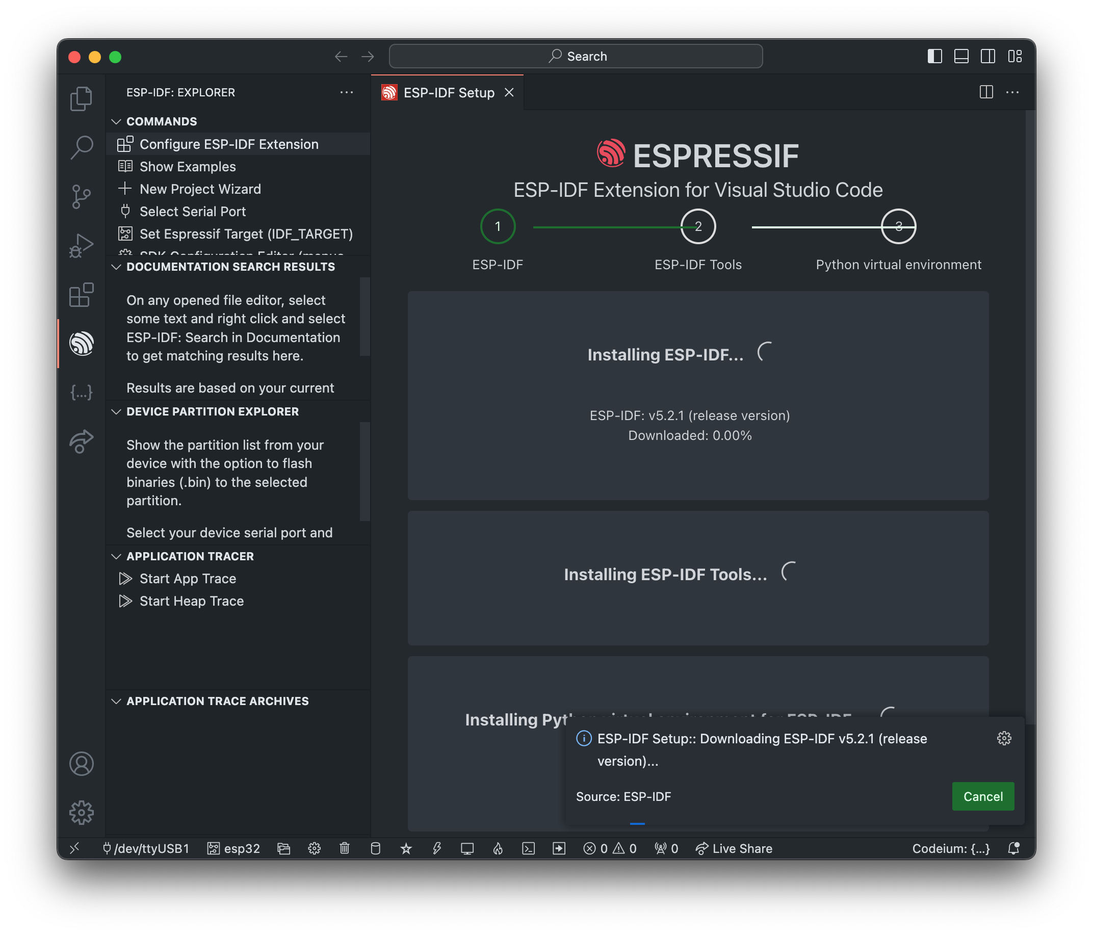 [ESP-IDF] VS Code ESP-IDF 세팅 - 데브구일 Blog
