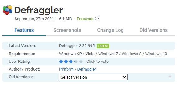 Defraggler 무료 다운로드