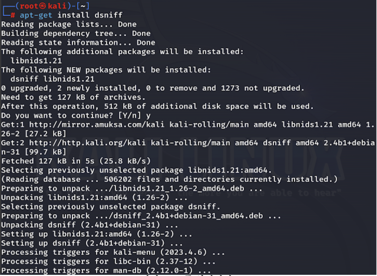 패킷 스니핑 두 번째 - dsniff 사용하기 — 여유곰의 해커되기 프로젝트