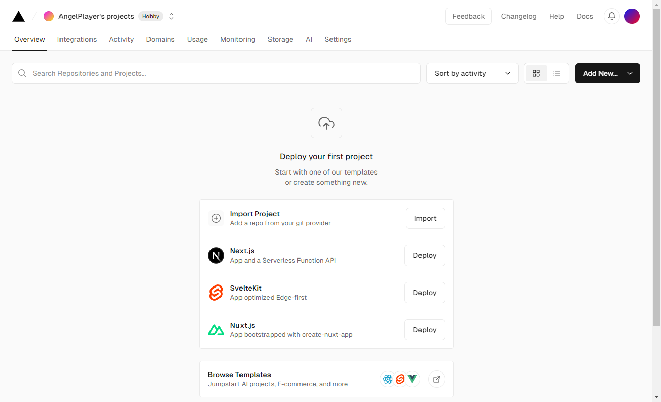 [Vercel] 웹 서비스 배포하기 (Feat. Next, Github)