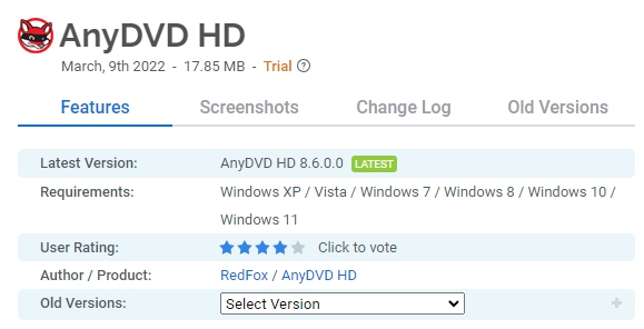 AnyDVD HD 무료 다운로드