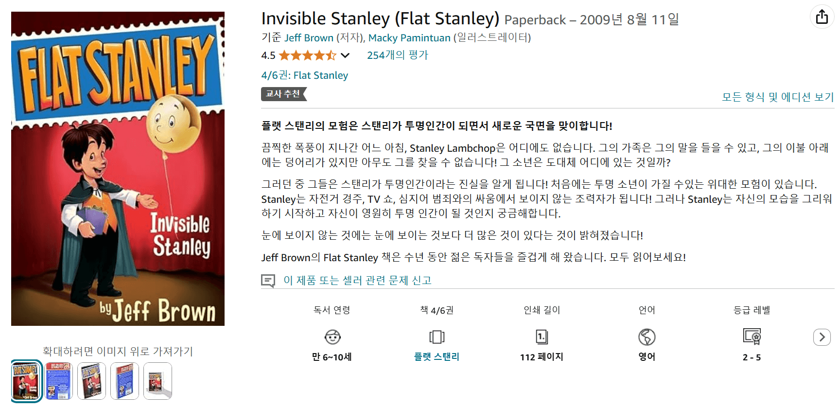 Flat Stanley - Invisible Stanley