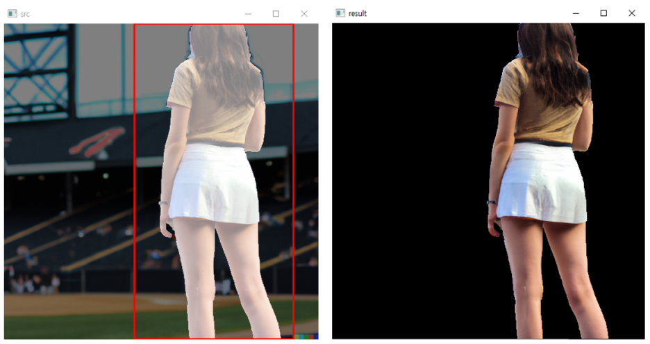 [OpenCV][C++] 영상 분할 ( image segmentation ) 총정리(3) - GrabCut graphcut ...