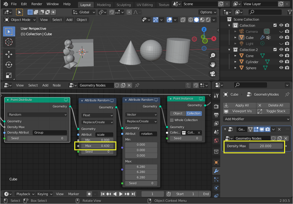 Geometry Nodes 6. Vertex Group