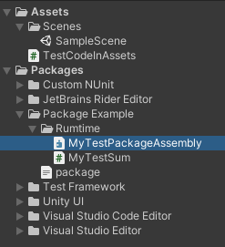 Unity Custom Package에서 코드 사용하기