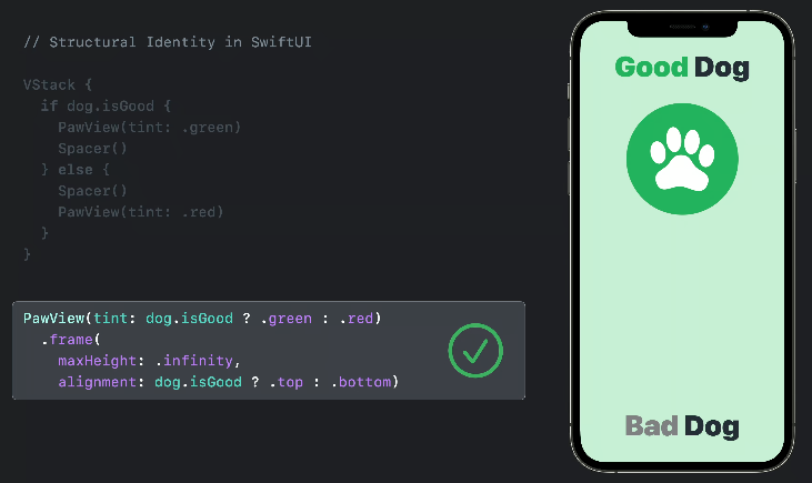 [SwiftUI] View를 식별하고 업데이트하는 방법 (WWDC2021 Demystify SwiftUI) — 🧃