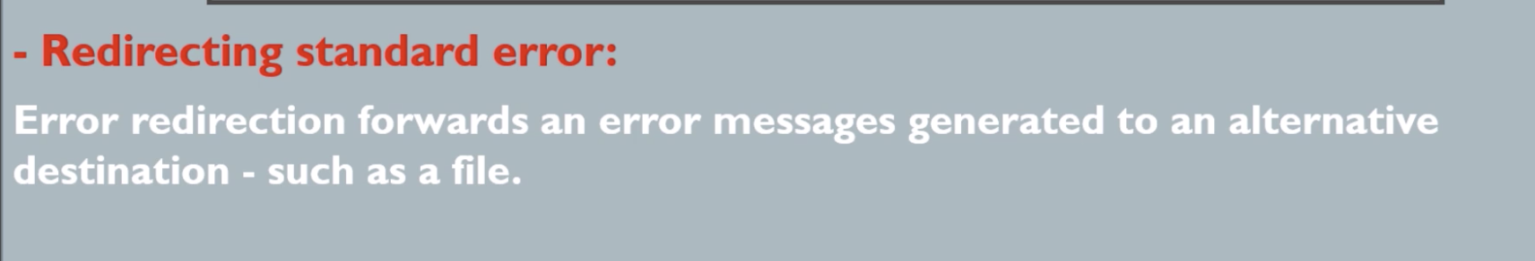 [Linux] Input & Ouput & Error Redirection