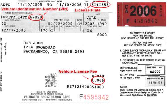 DMV Vehicle Registration Renewal Notice Kiosk 