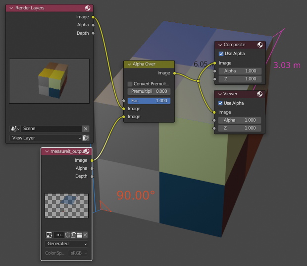 [Blender]MeasureIt 애드온으로 측량 표시