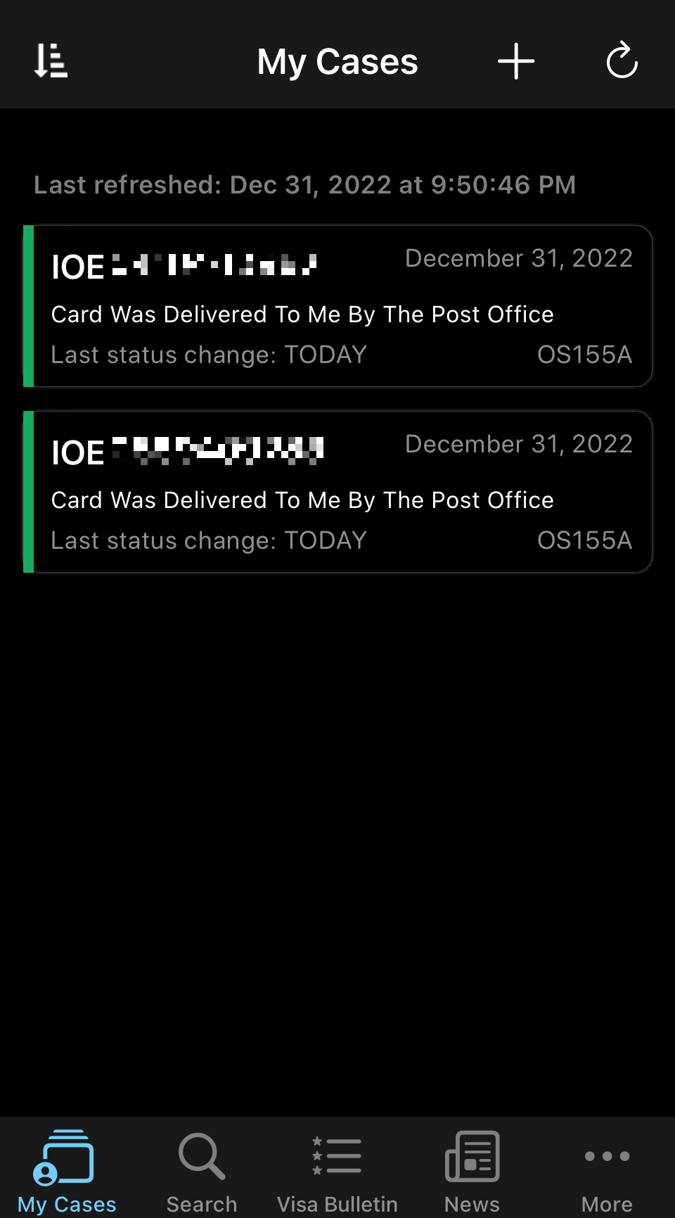 미국 NIW 영주권 그린카드 수령 (Green Card Status 확인)