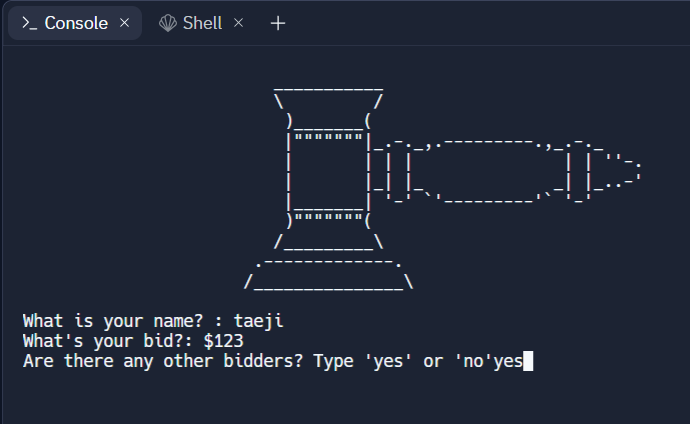 9-3. python blind auction