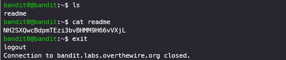 [Bandit] Level 0 → Level 1