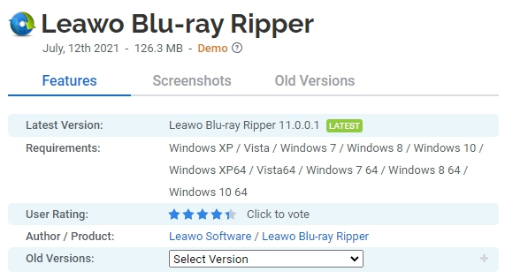 Leawo Blu-ray Ripper 무료 다운로드
