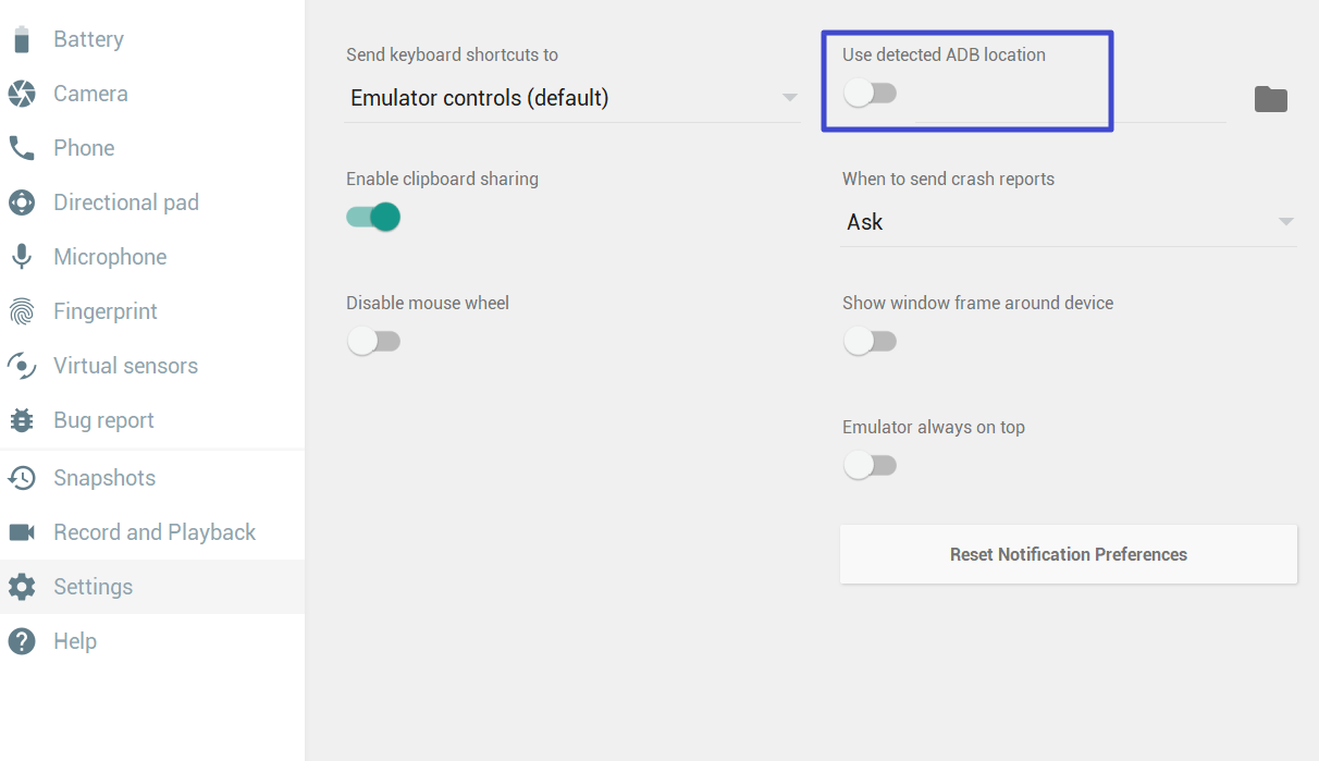 could not automatically detect an adb binary 해결 방법 (안드로이드)