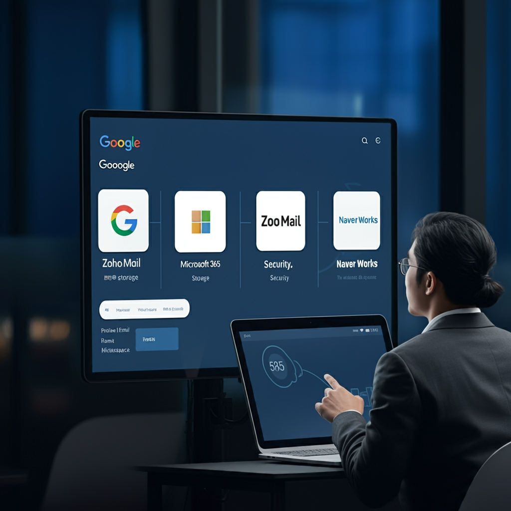 회사 이메일 설정 가이드: Google Workspace, Microsoft 365, Zoho Mail 비교 및 추천