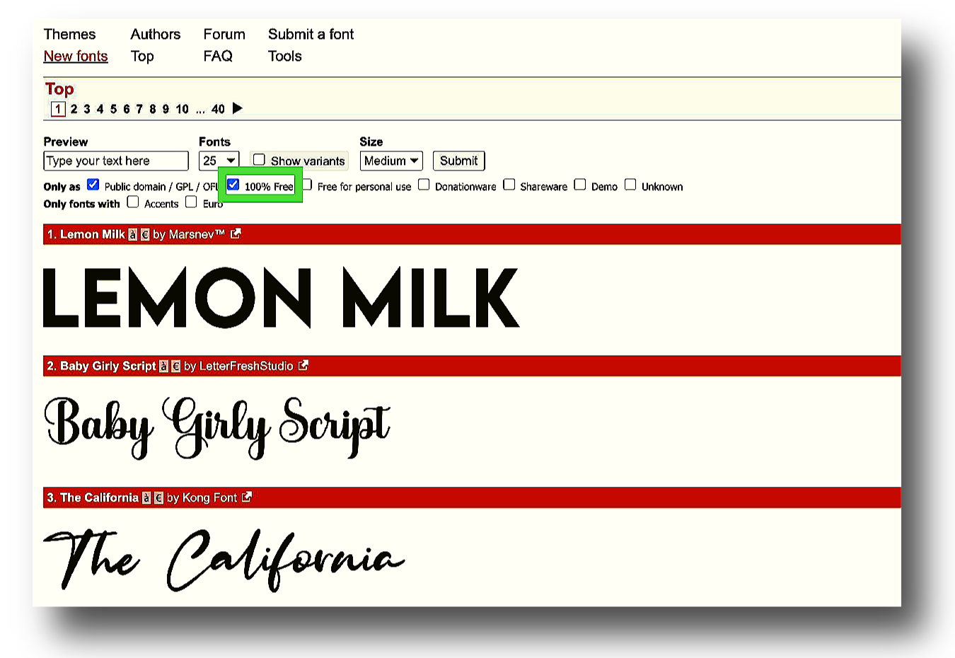 Dafont 다폰트 영어 무료 폰트 글꼴 다운로드 설치