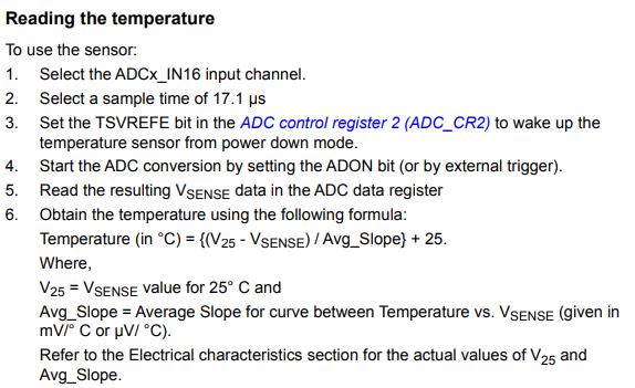 STM32F103 내부 온도센서를 읽어보자.