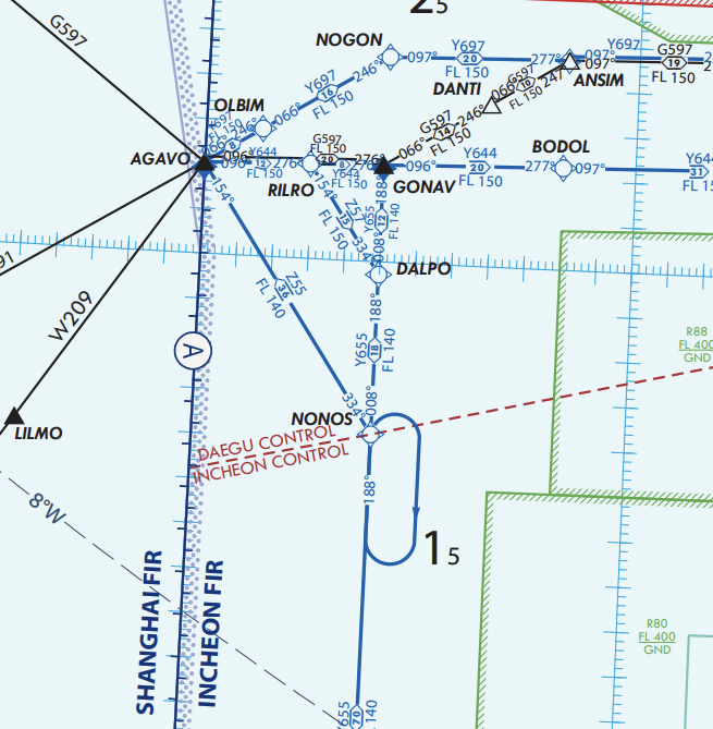 ENROUTE CHARTS - ROUTE에 대하여