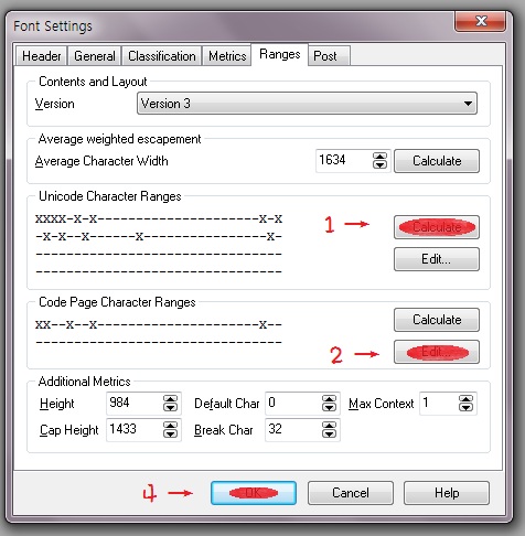 오픈타입을 트루타입으로 변환하기!