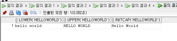 Sql 문자열 함수 Lowerupperinitcap Concat 014 Dev Log