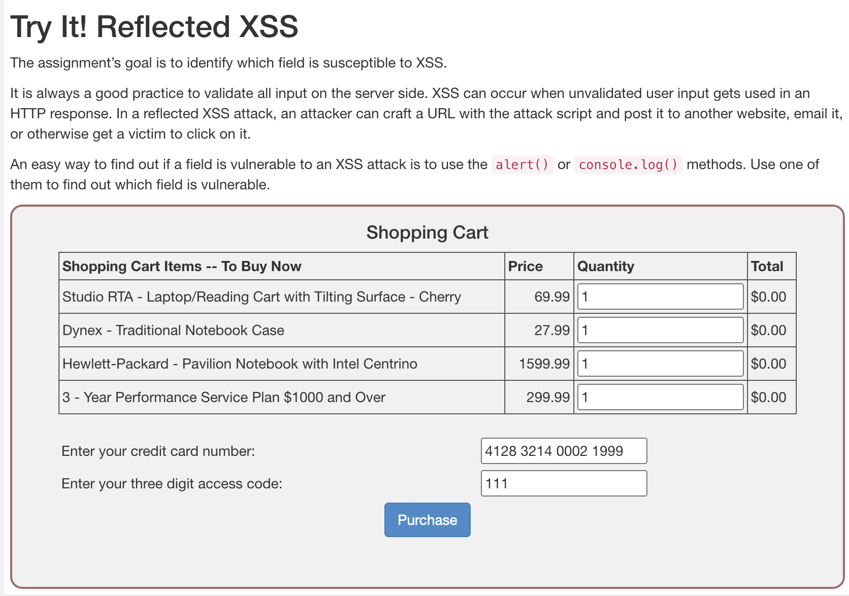 [WebGoat] Injection-Cross Site Scripting 풀이