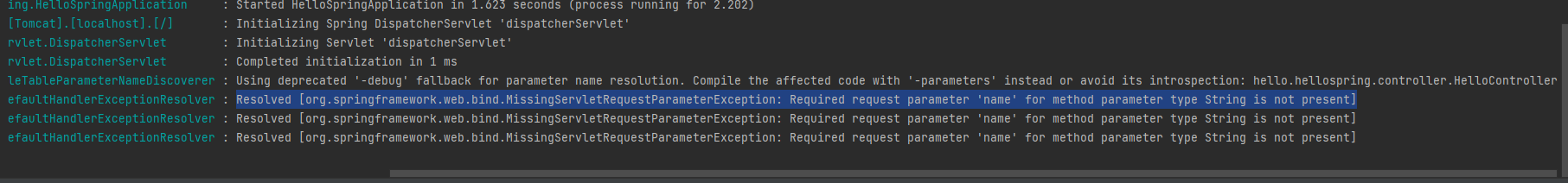 [Spring] MVC와 템플릿 엔진 with @RequestParam