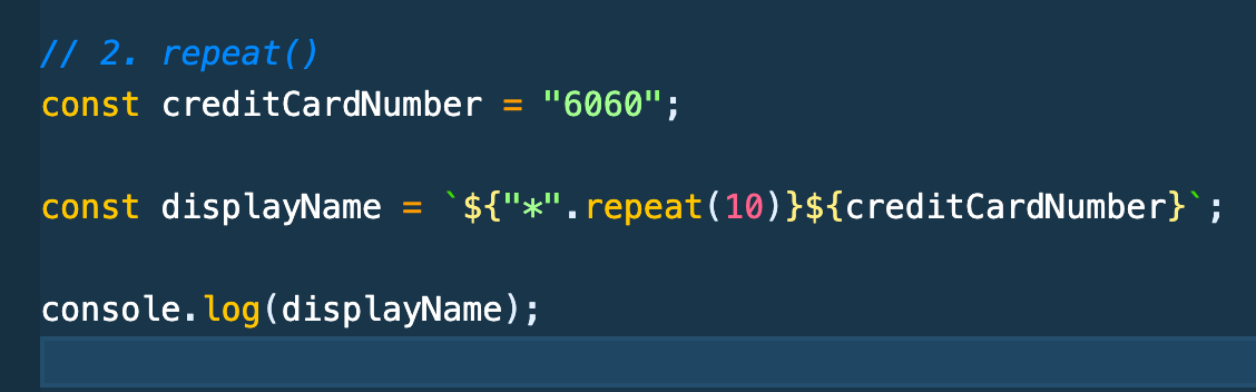 [es6] String Method