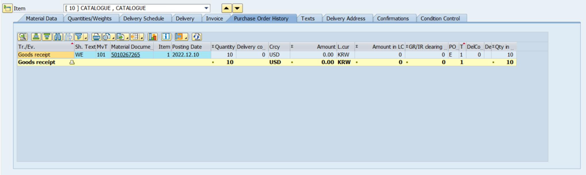 SAP PO - Free of Charge, 무상입고 자재 PO 생성 부터 입고까지 총 정리