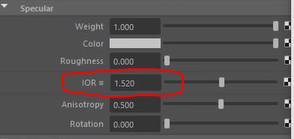 [Specular & Transmission]의 영향을 주는 IOR
