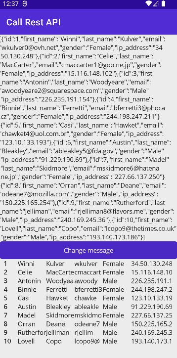 .NET MAUI - HttpClient 를 이용한 Rest Api 호출
