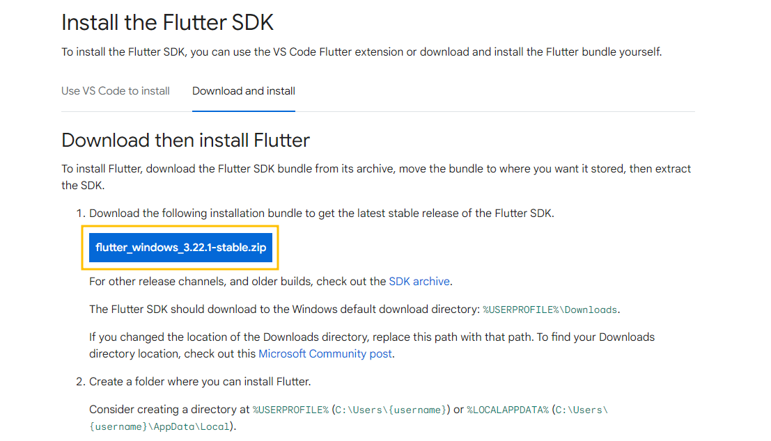 [Flutter 개발 환경 초기 세팅 2/3] - Flutter 설치