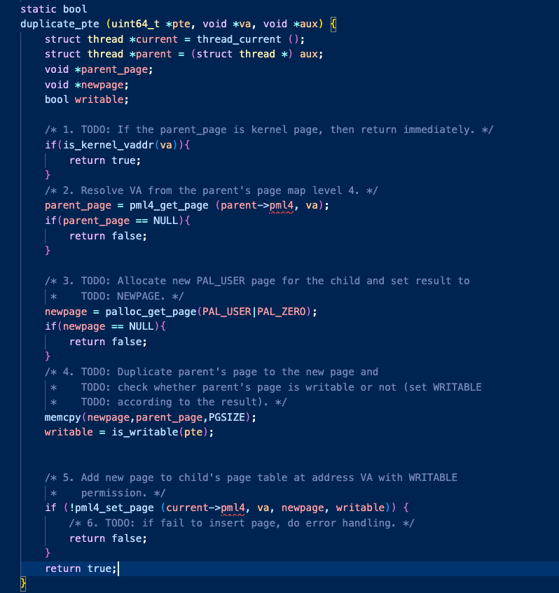[TIL] pintos : 유저 프로세스 - 시스템 콜 구현(fork,wait,exec,exit)