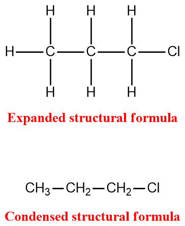 Expanded structural formula. 확장 구조식