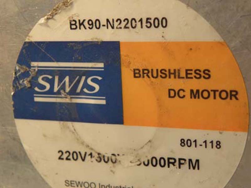 SEWOO MOTOR BRUSHLESS DC MOTOR 모터 고출력형 BK90 BLDC Servo MOTOR 220V 1500W ...