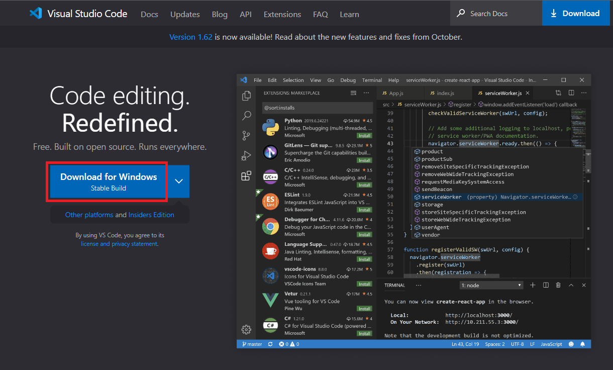 React 설치 및 개발환경 세팅(Vscode)