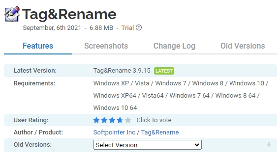Tag&Rename 무료 다운로드