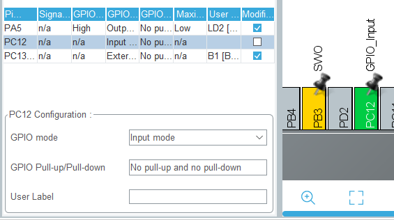 STM32 GPIO제어하기 INPUT MODE