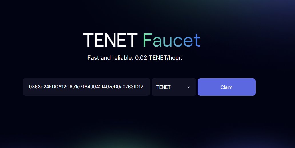 테넷 프로토콜(Tenet Protocol) 테스트넷 가이드