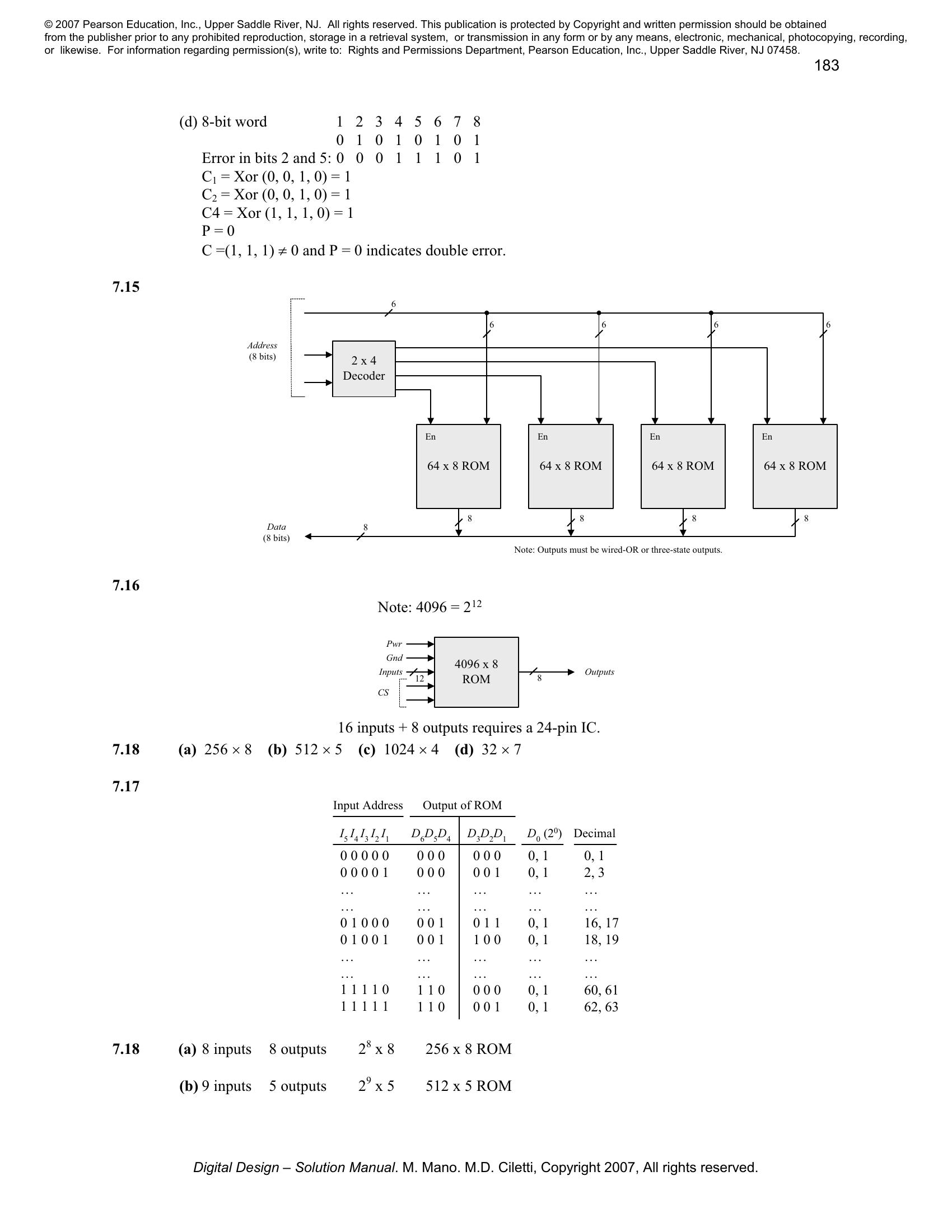 Solution manual to Digital Logic And Computer Design by M. Morris Mano ...