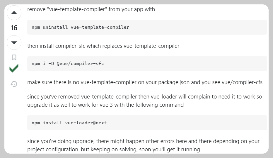 Vue3 Error Vue Packages Version Mismatch Vue Template Compiler2714 Vue334 해결