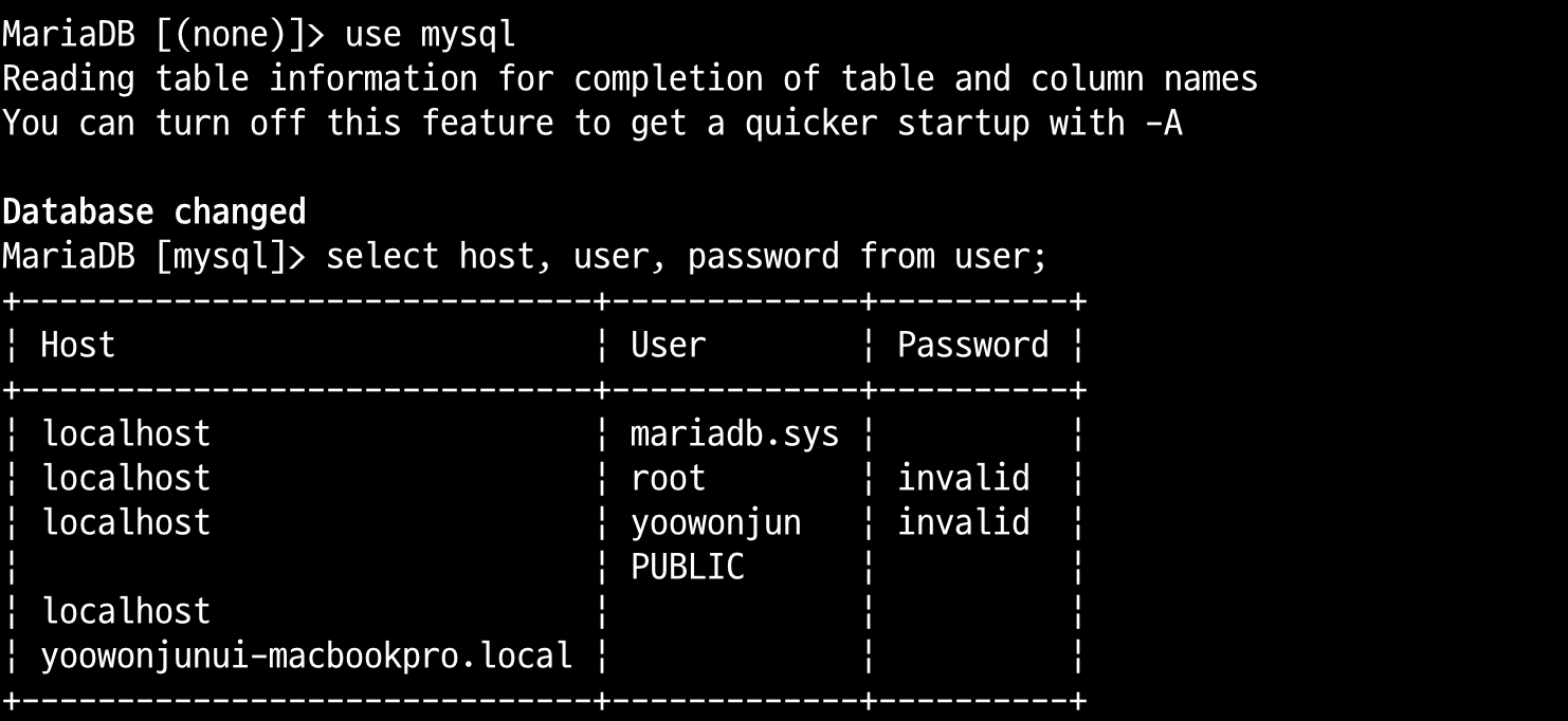 [MariaDB] - 10.4 version 이후 admin Password 설정 시 ERROR 1356 (HY000)