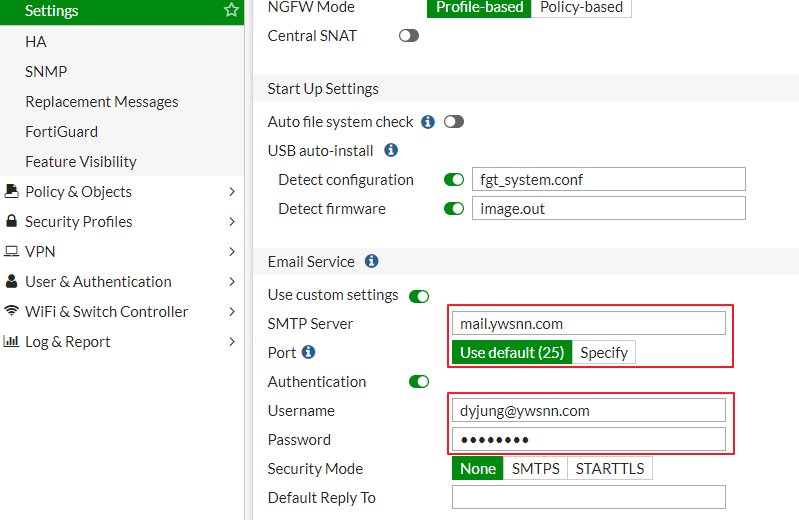 Fortigate SSL-VPN Email two-factor