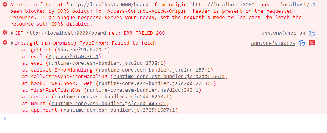 Vuejs Spring Boot Vuejs와 Spring Boot 연동 Mariadb 사용 Errconnectionrefused 및 Cors 오류 해결
